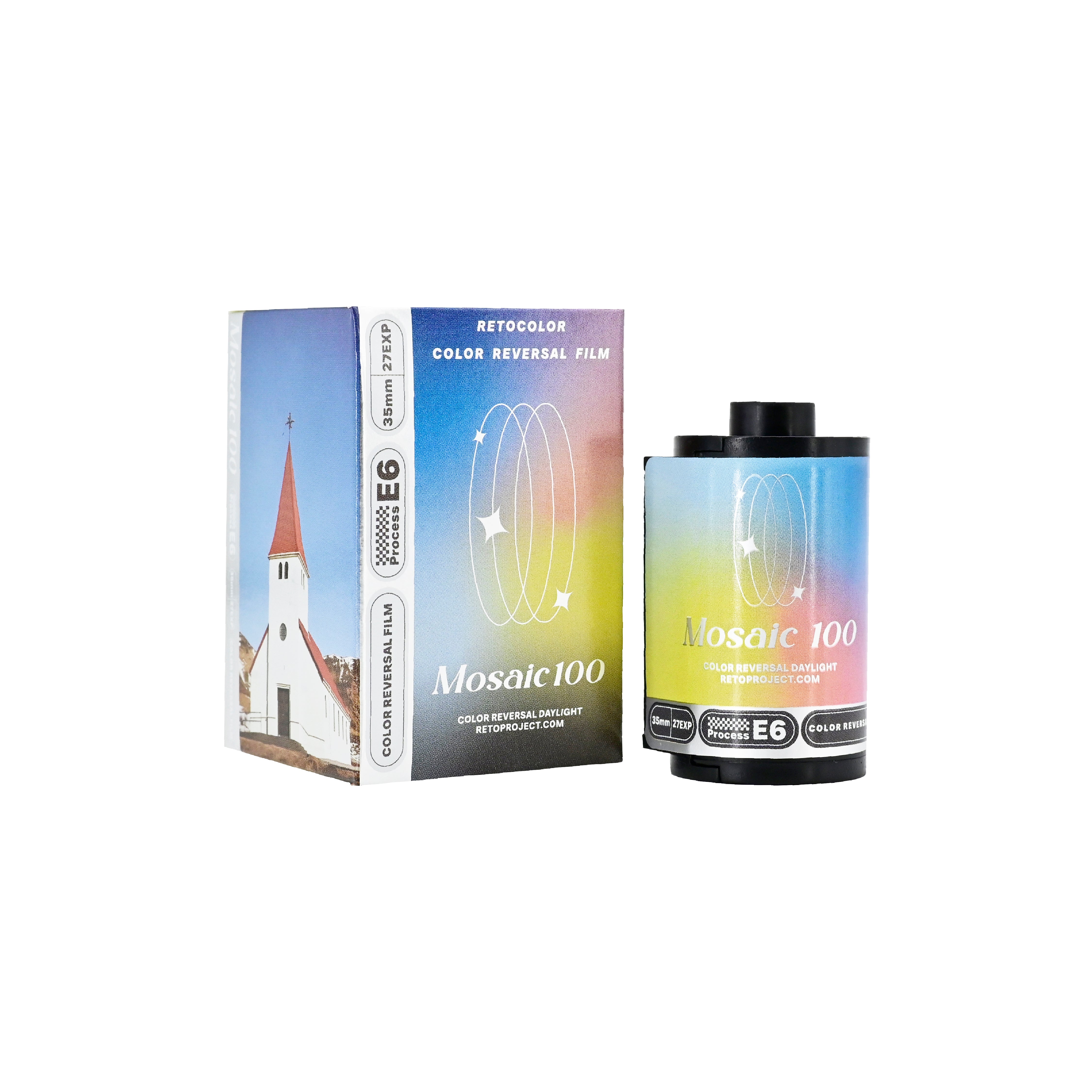 RETOCOLOR Mosaic 100 Color Reversal Film, 27 Exp 35mm Film – SHOWA
