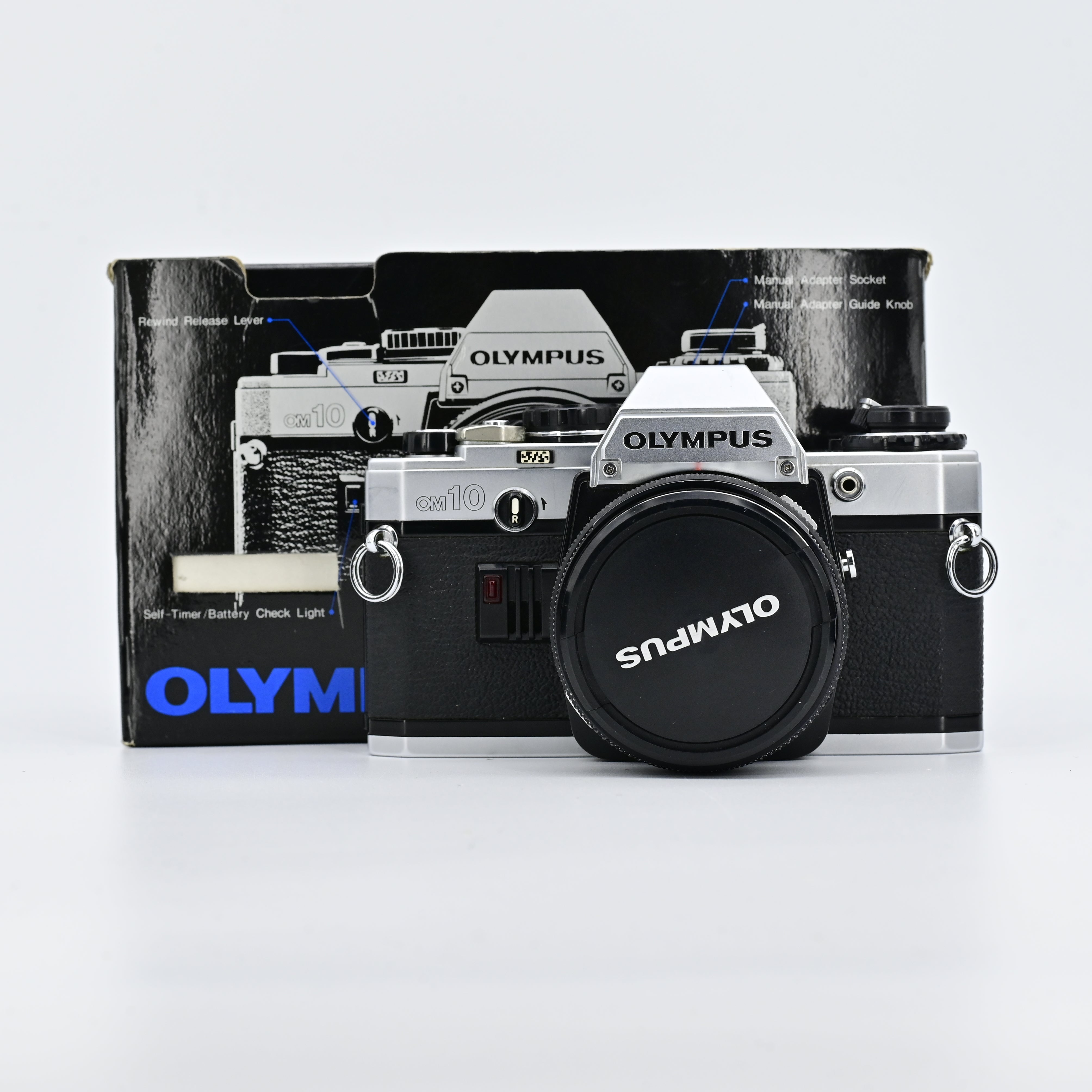 Olympus OM10 + Auto-S 50/1.8 Lens [Box Set] – SHOWA